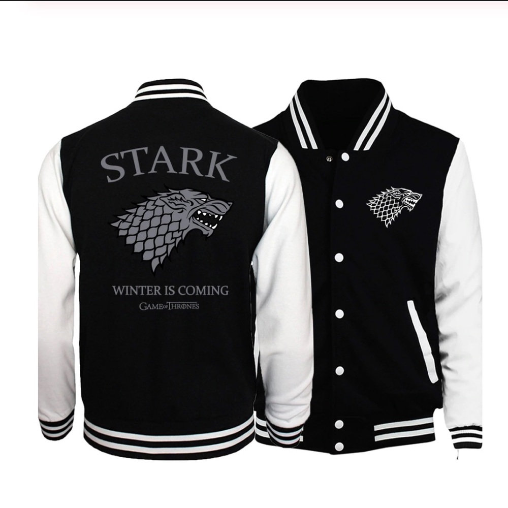 Game Of Thrones Letterman Jacket House Stark Jon - Gem